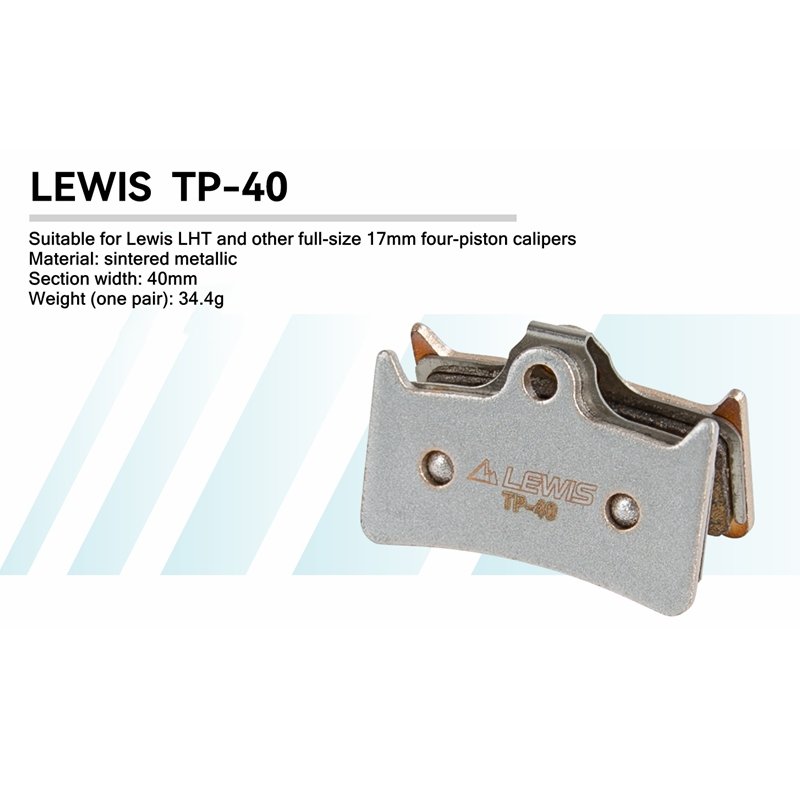 lewis brake pads|brake pads|metallic brake pads|sintered brake pads